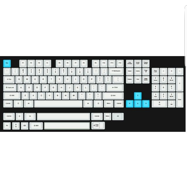 Enjoypbt White Fox Keycaps, Computers & Tech, Parts & Accessories ...