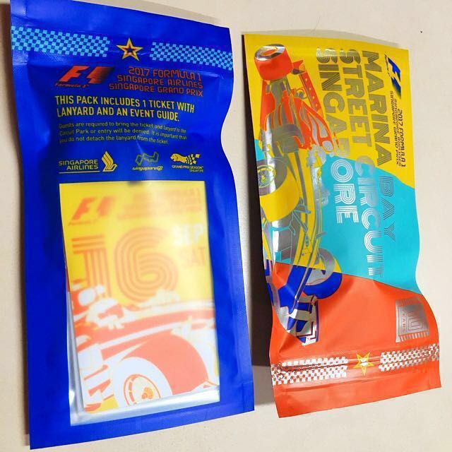 F1 Lanyard and Ticket Pack, Tickets & Vouchers, Event Tickets on Carousell
