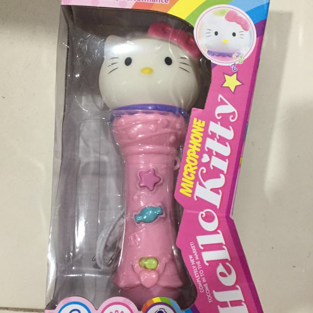 HELLO KITTY MICROPHONE, Hobbies & Toys, Toys & Games on Carousell