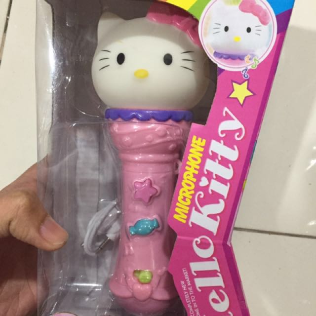 HELLO KITTY MICROPHONE, Hobbies & Toys, Toys & Games on Carousell
