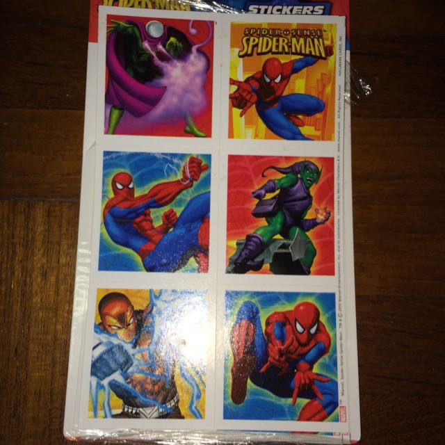 Spiderman Stickers, Hobbies & Toys, Stationery & Craft, Art & Prints On