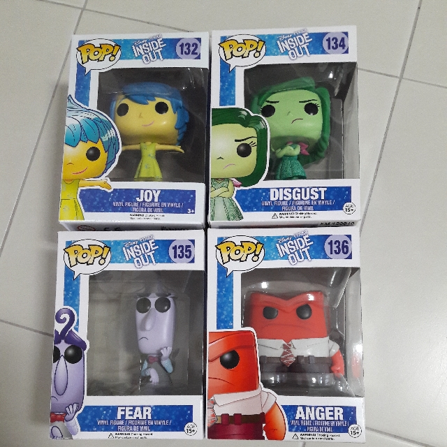Funko Pop Inside Out - Anger, Fear, Disgust, Joy, Everything Else on ...