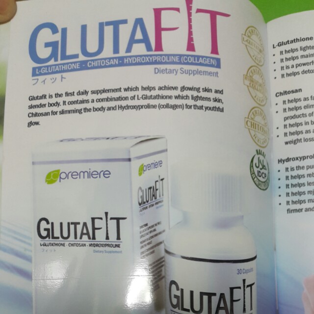 glutafit 3 in 1(L-Glutathione*Chitosan*Hidroxyproline(collagen), Health ...