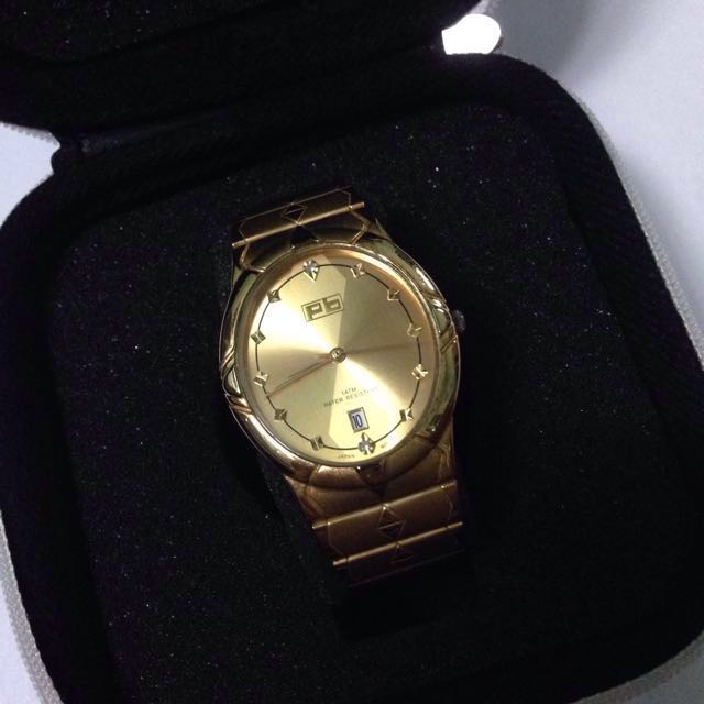 Pacific Blue Gold Watch, Women's Fashion, Watches & Accessories ...