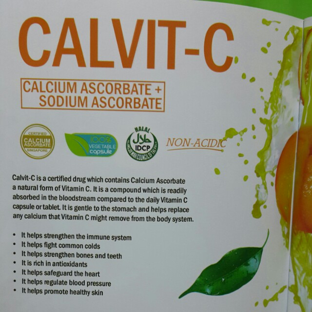 calvit c, Health & Nutrition, Health Supplements, Vitamins ...