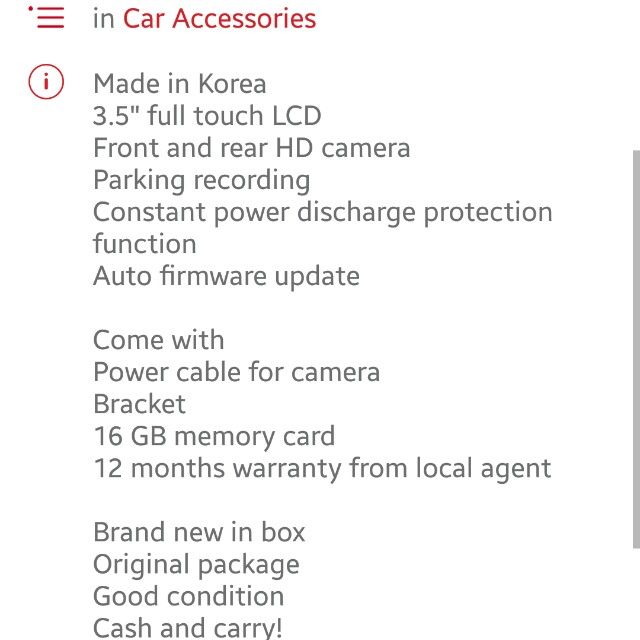 Dash cam IROAD V9/ WINYCAM ALPHA, Car Accessories on Carousell