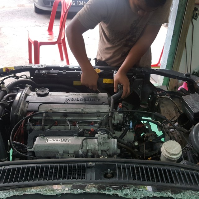 Engine 4g91 twincam buka dari halfcut complit dokument, Auto ...