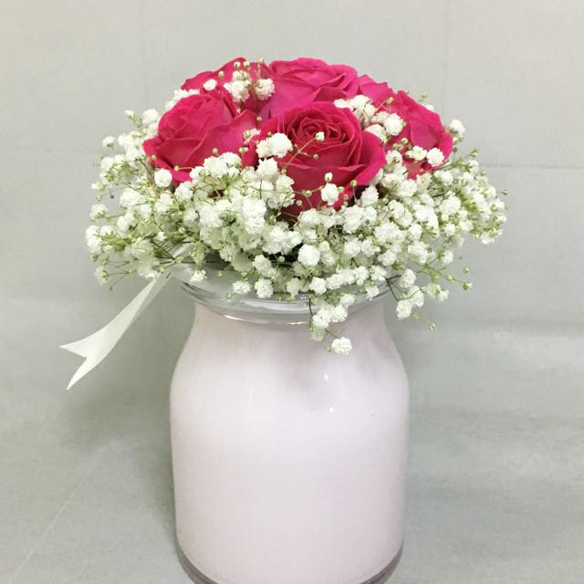 Handcrafted Vase with ROM Bouquet for ROM Setup / Table Decor for ...