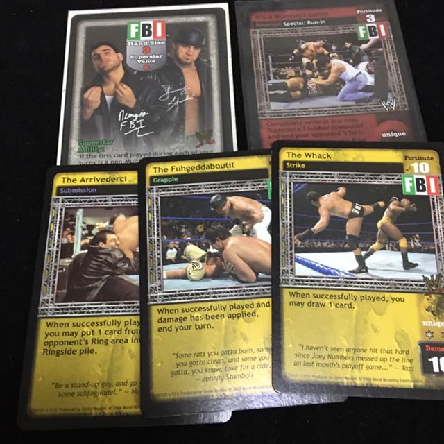 WWE FBI Set Full Blooded Italians WWF Raw Deal, Everything Else on ...