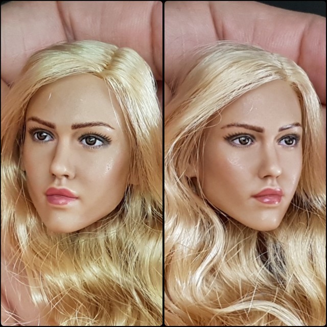 1/6 JESSICA ALBA Head Sculpt for Sale !! Wonder Woman Black Widow Very ...