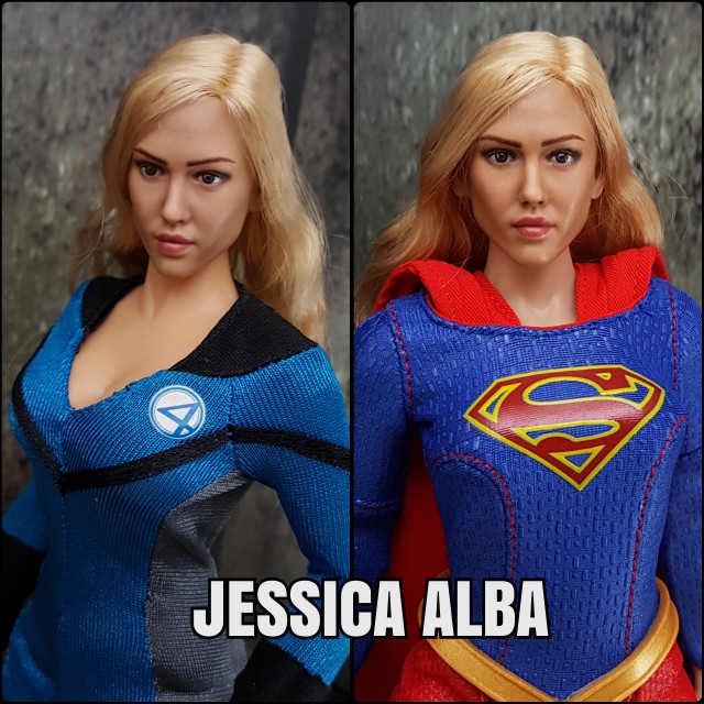 1/6 JESSICA ALBA Head Sculpt for Sale !! Wonder Woman Black Widow Very ...