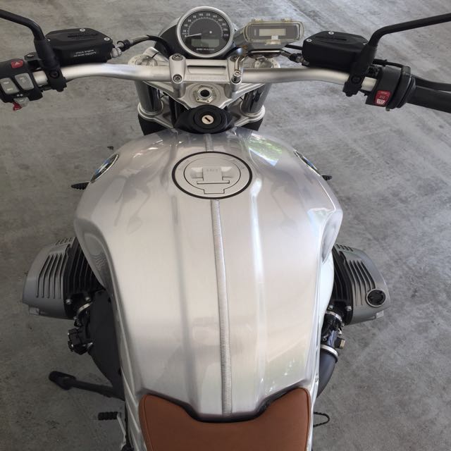 BMW RNineT Scrambler, Aluminum Tank with raw welding, Bike Registered ...