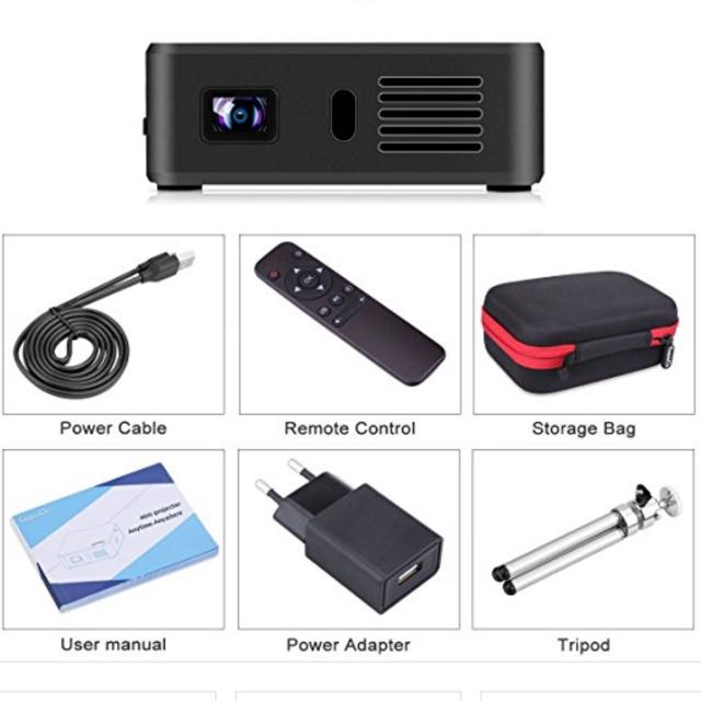 E05 120 ANSI lumens Home Theater Digital DLP LED Video Movie Multimedia ...