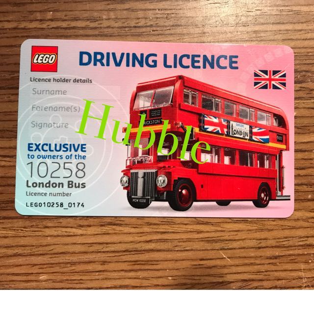 Lego London Bus 10258 Driving Licence, Hobbies & Toys, Toys & Games on ...