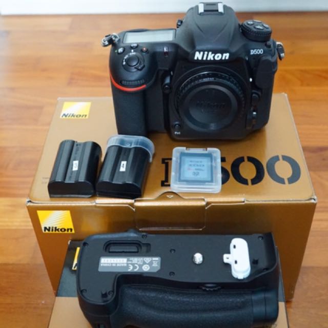 Nikon D500 and MB-D17 battery grip, Photography, Cameras on Carousell
