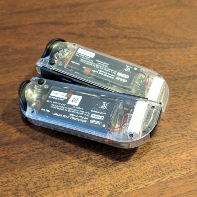 Nintendo Switch Joy-Con (L) & (R) Clear case with SFC (Super Famicom ...