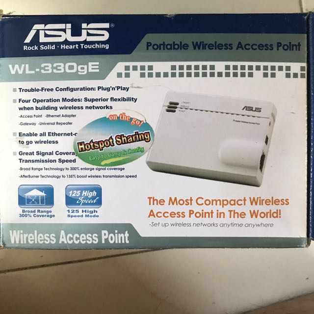 ASUS portable wireless access point, Computers & Tech, Parts ...