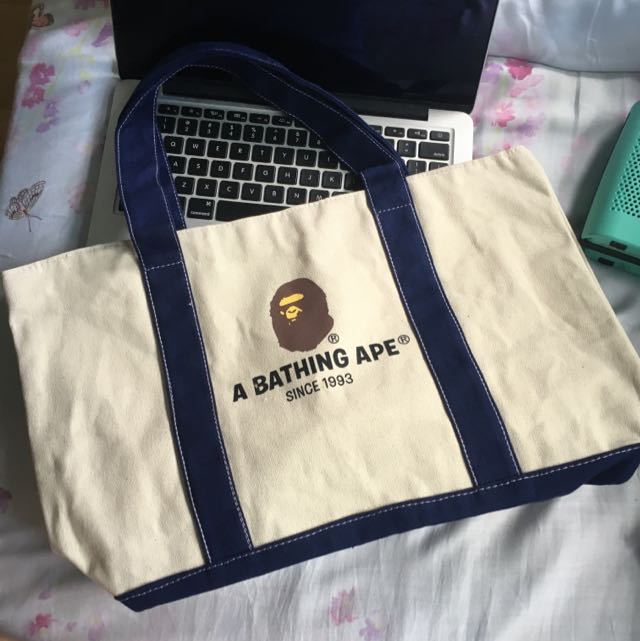 BATHING APE TOTE BAG, Women's Fashion, Bags & Wallets, Tote Bags on ...