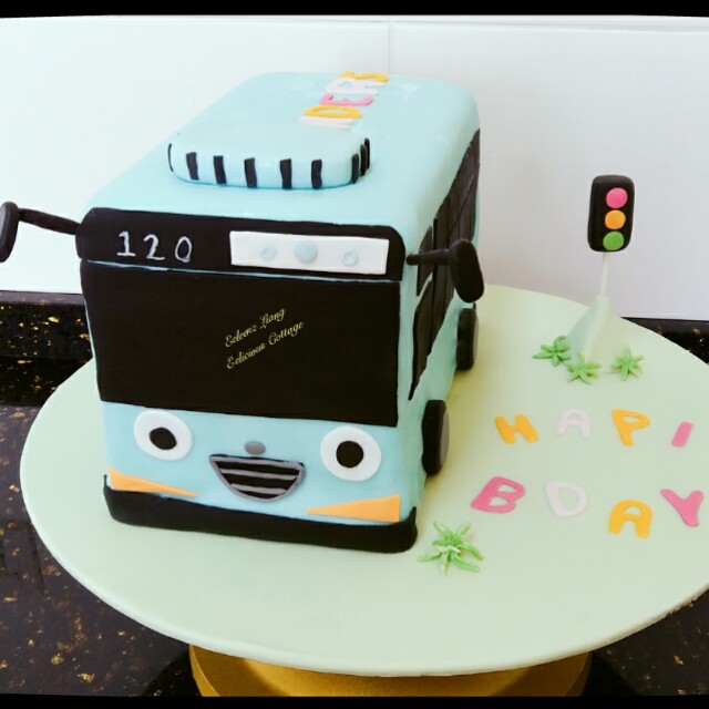 Customized cake. 3D Tayo the little bus., Food & Drinks, Homemade Bakes ...