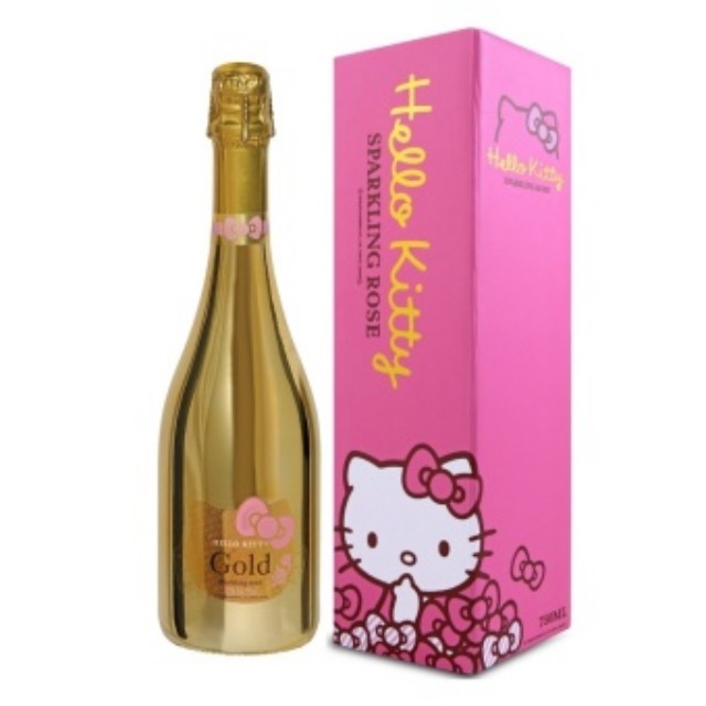 Hello Kitty Sparkling Rose Gold, Food & Drinks, Alcoholic Beverages on ...