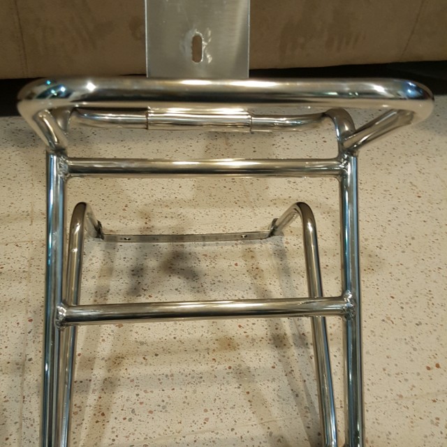 Vespa PX stainless steel rear rack, Motorcycles, Motorcycle Accessories ...