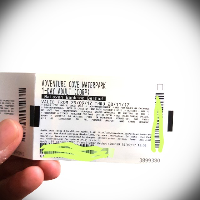 Adventure cove Adult waterpark tickets x 4, Tickets & Vouchers, Local ...