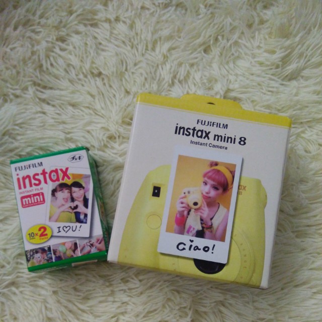 Fujifilm Instax Mini 8 plus 2x 10 sheets credit card size photos ...