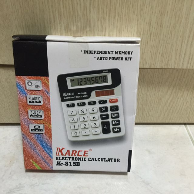 Karce Electronic Calculator KC-815B, Everything Else on Carousell