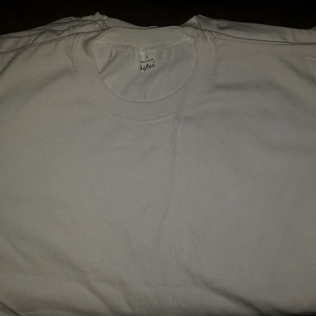SOFTEX WHITE TSHIRT (LARGE), Men's Fashion, Tops & Sets, Tshirts & Polo ...