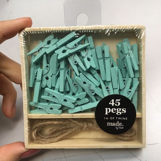 Typo mini peg pack, Hobbies & Toys, Stationery & Craft, Stationery ...