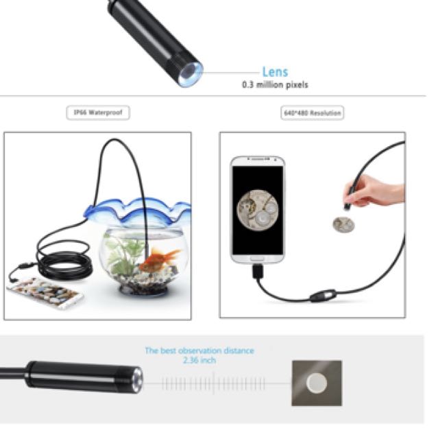 138. Potensic 2 in 1 USB Endoscope Camera, Photography, Video Cameras ...