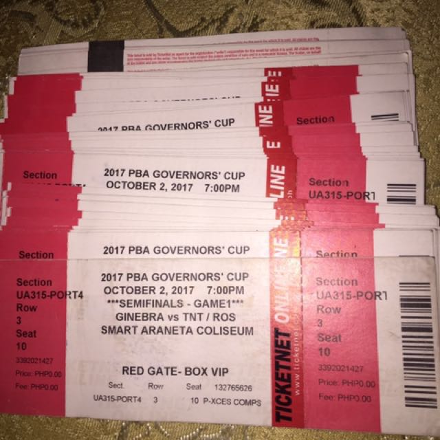 GAME 1 Ginebra vs TNT, Tickets & Vouchers, Event Tickets on Carousell
