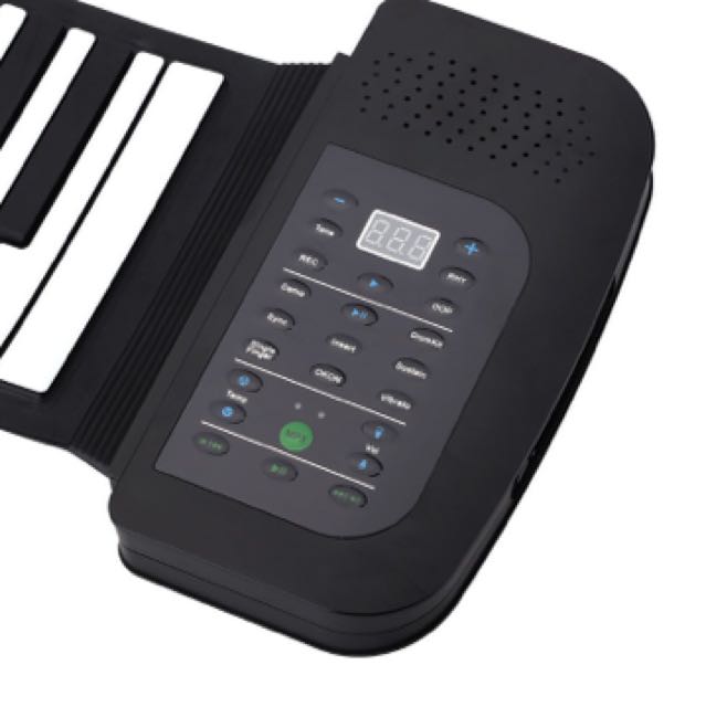 Portable 88 Keys Silicone Flexible Roll Up Piano Foldable Keyboard Hand-rolling Piano with ...