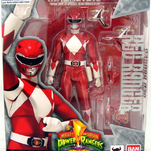 SH Figuarts Mighty Morphin Power Rangers Red Ranger, Hobbies & Toys ...