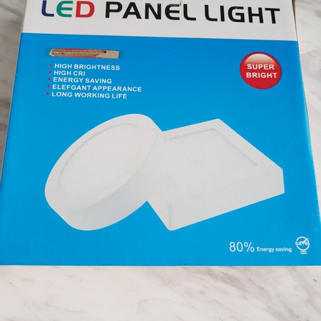 18w LED Round Panel Light, Furniture & Home Living, Lighting & Fans ...