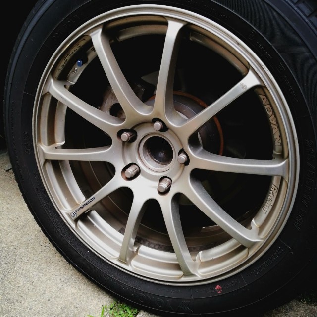 Advan Racing RS 17" rims, Car Accessories on Carousell