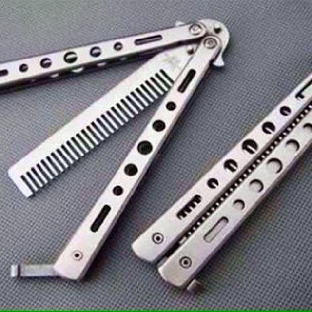 Balisong/butterfly comb for Training Knife | Benchmade, Men's Fashion ...
