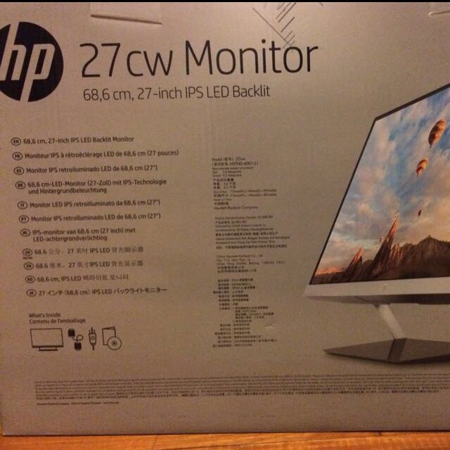 Brand New HP 27 Cw Monitor, Computers & Tech, Desktops on Carousell