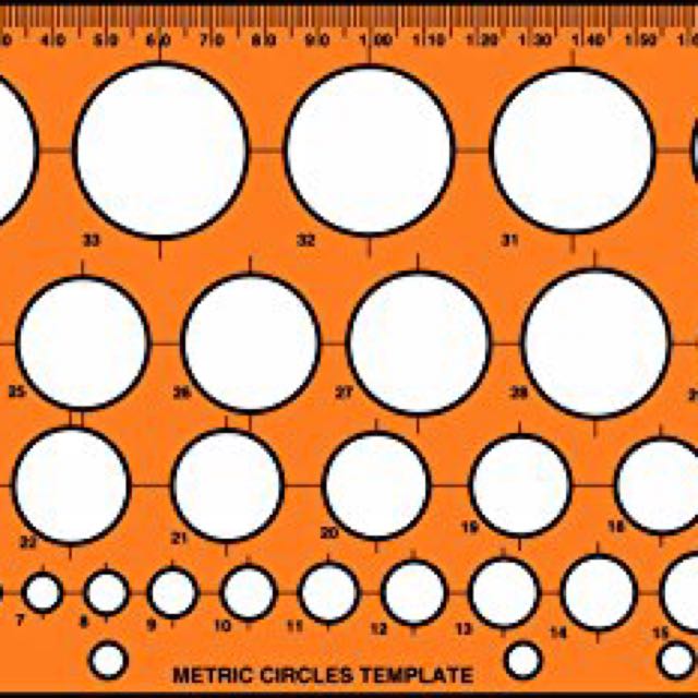 Helix Circle Template Stencil, Hobbies & Toys, Stationery & Craft ...