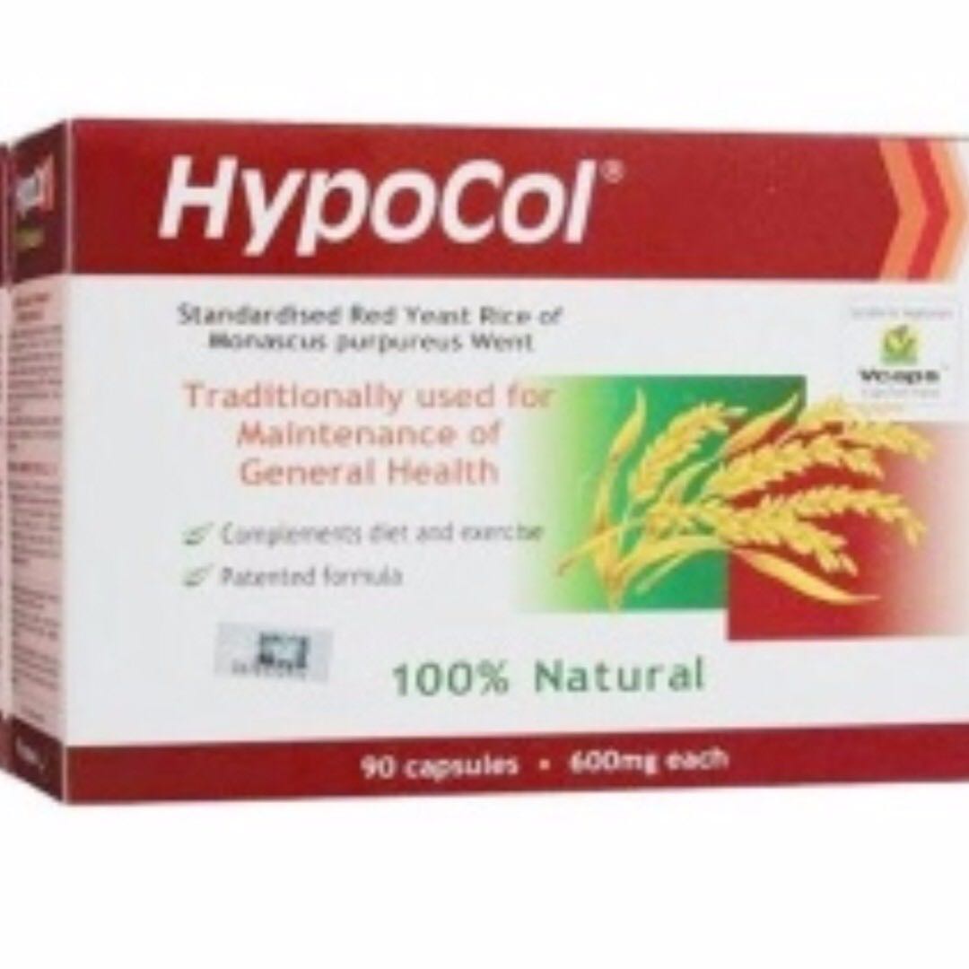 Hypercol 90 capsules pure strain red yeast rice, Beauty & Personal Care ...