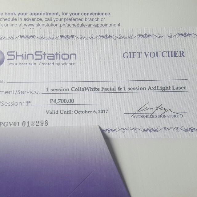 Skin Station 1 session Collawhite Facial & 1 session AxiLight Laser ...