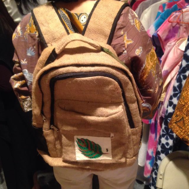 Backpack Karung Goni, Fesyen Wanita, Tas & Dompet di Carousell