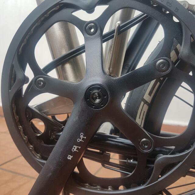 Black Titanium Chainring Bolts Set For Brompton Spider crank pos-2013 ...