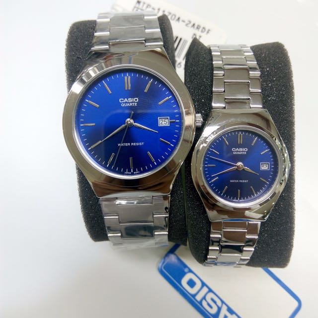 Casio Silver Couple watch, Luxury, Watches on Carousell