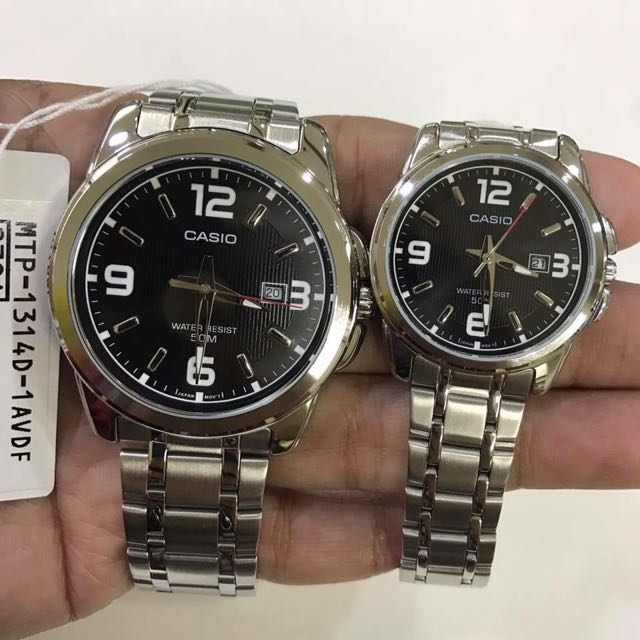 Casio Silver Couple watch, Luxury, Watches on Carousell