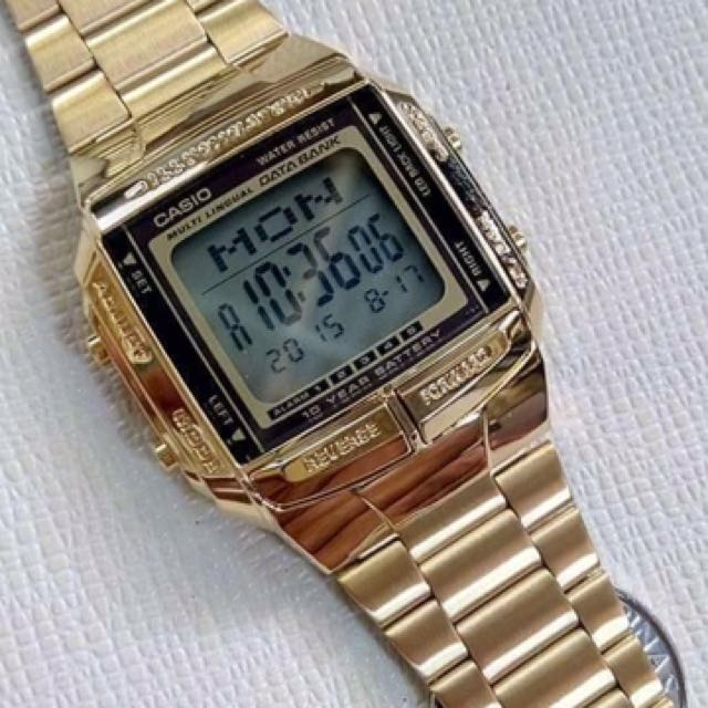 Db360 Gold Casio Watch, Luxury, Watches on Carousell
