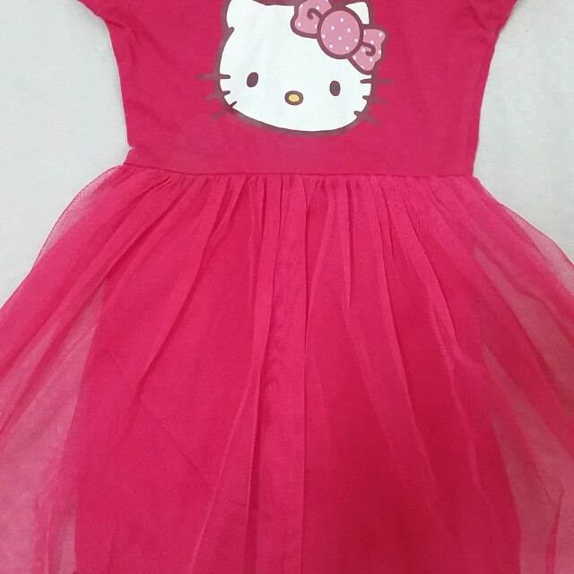 Pink hello kitty dress, Babies & Kids, Babies & Kids Fashion on Carousell