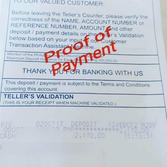 Proof of Payment, Community on Carousell