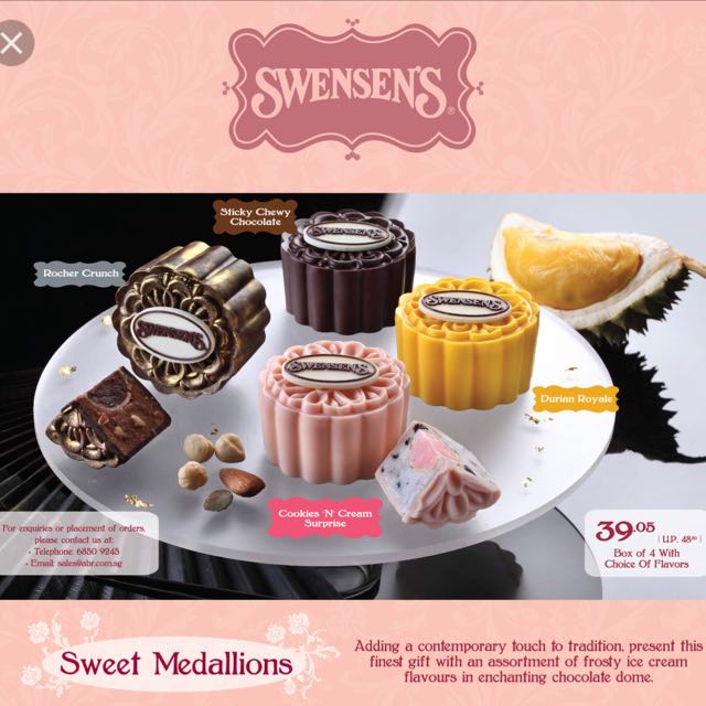 Swensen mooncake, Food & Drinks, Homemade Bakes on Carousell