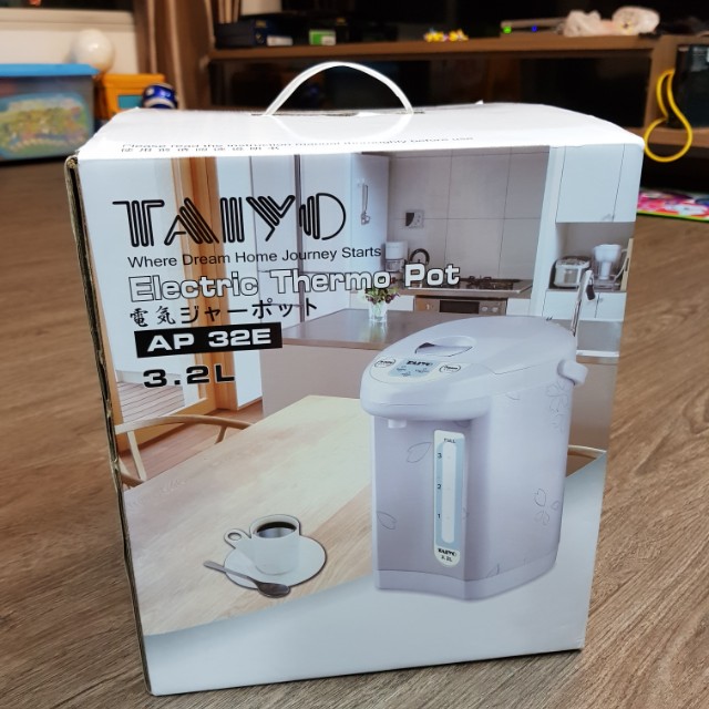 Taiyo electric thermo pot/ thermo flask 3.2litres, TV & Home Appliances ...